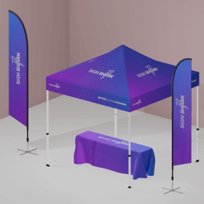 Pitching a Tent at Outdoor Events | Sign Shark - Blog | Sign Shark